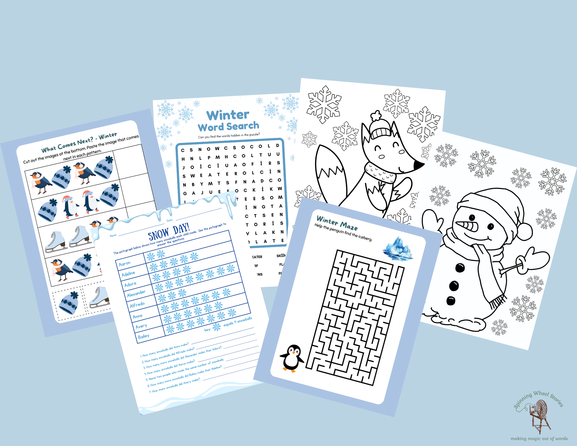 Snow Much Fun Snow Day Activities – Spinning Wheel Stories