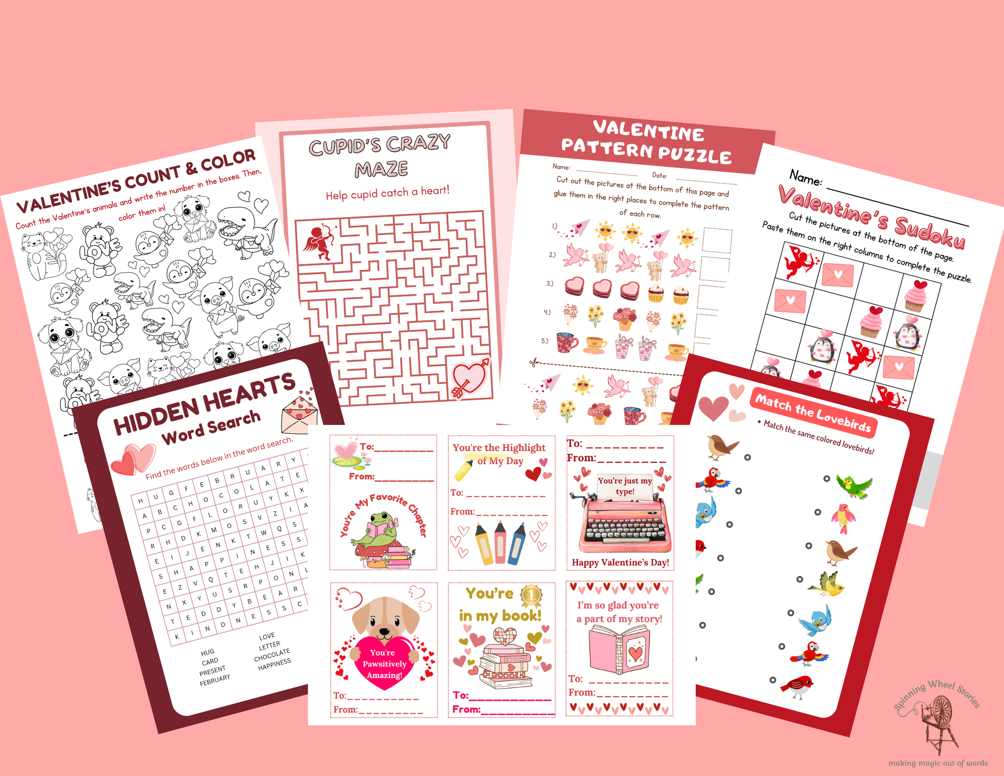 Valentine's Activities and Cards – Spinning Wheel Stories