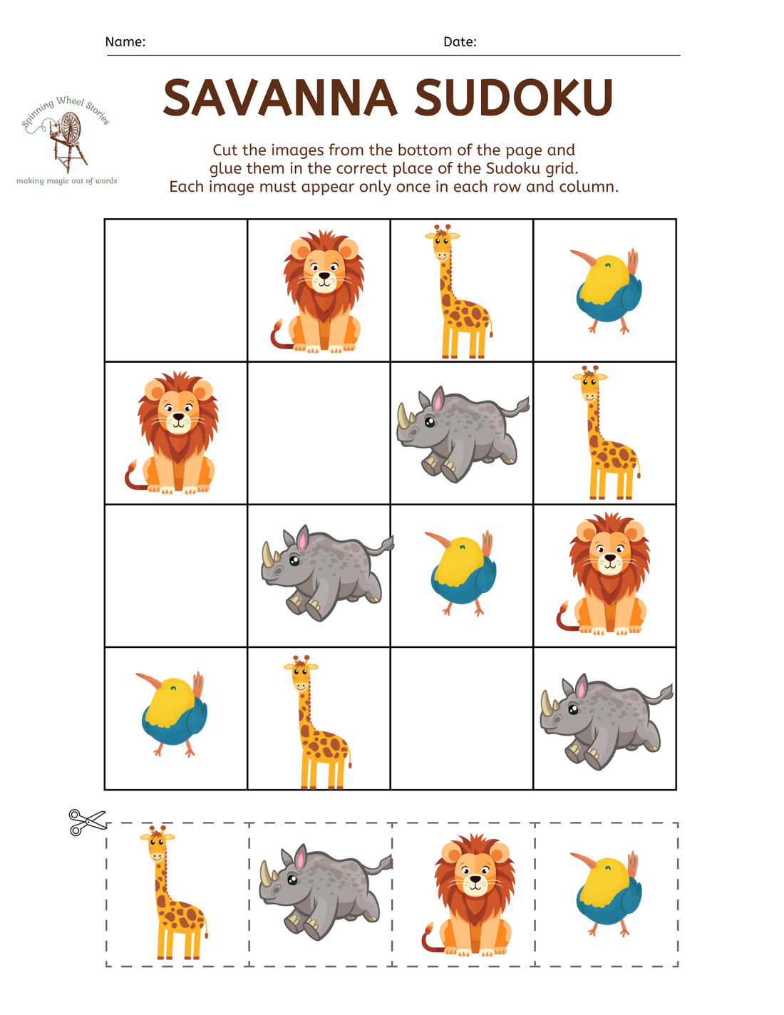 Savanna Activity Packet – My Store